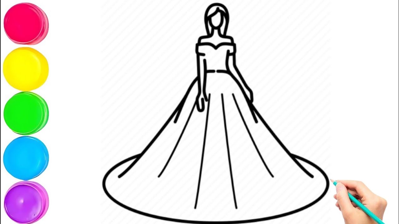 How To Draw Hello Queen Drawing Painting & Coloring For Kids & Toddlers ...