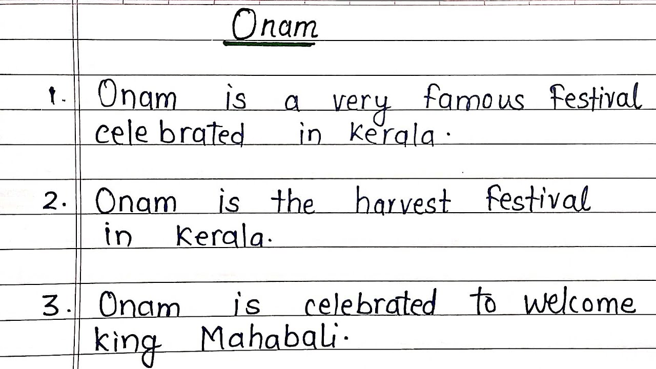 Onam essay in english 10 lines | 10 lines on onam festival in english ...
