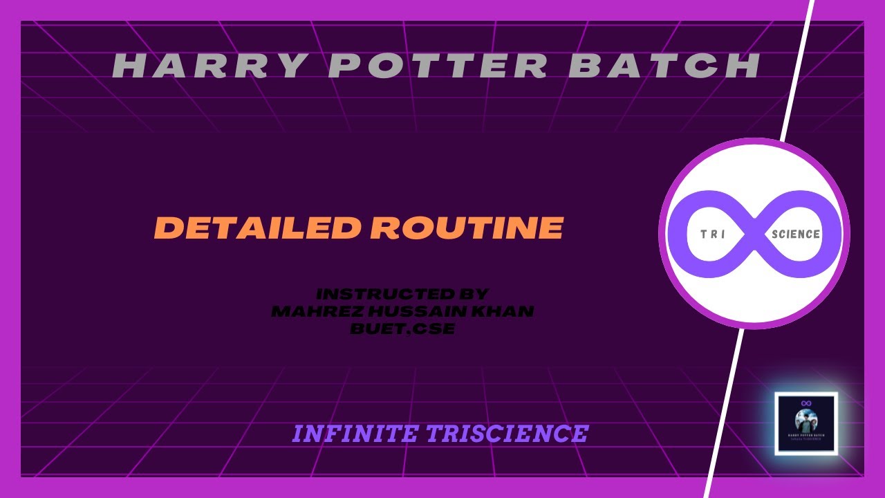 Detailed Routine for HSC-26 Batch | MATH | Harry Potter Batch - YouTube