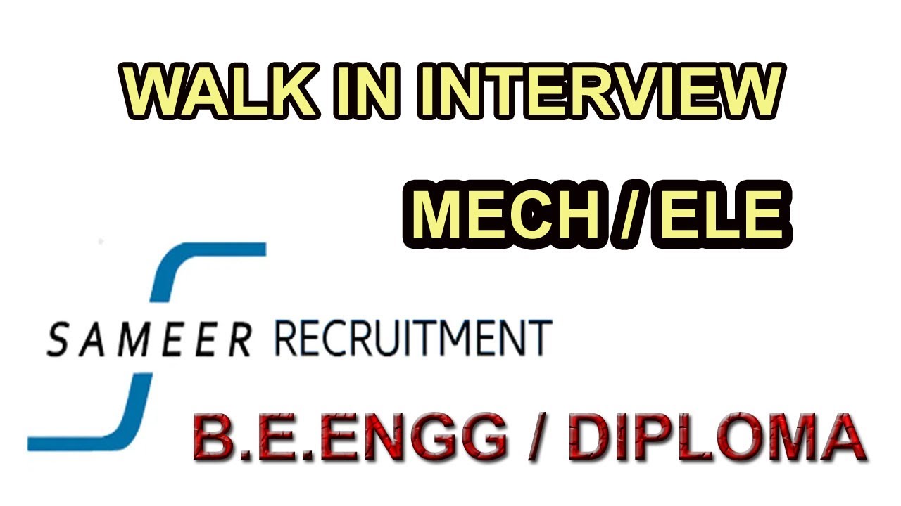 SAMEER Chennai Recruitment 2023 | Walk In Interview | Graduate ...