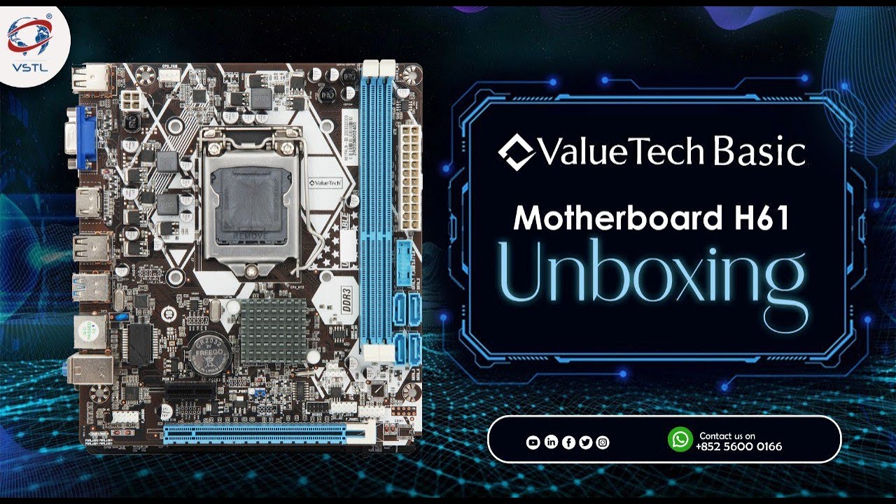 ValueTech Motherboard H61 Unboxing || Value Smart Trading Ltd. - YouTube