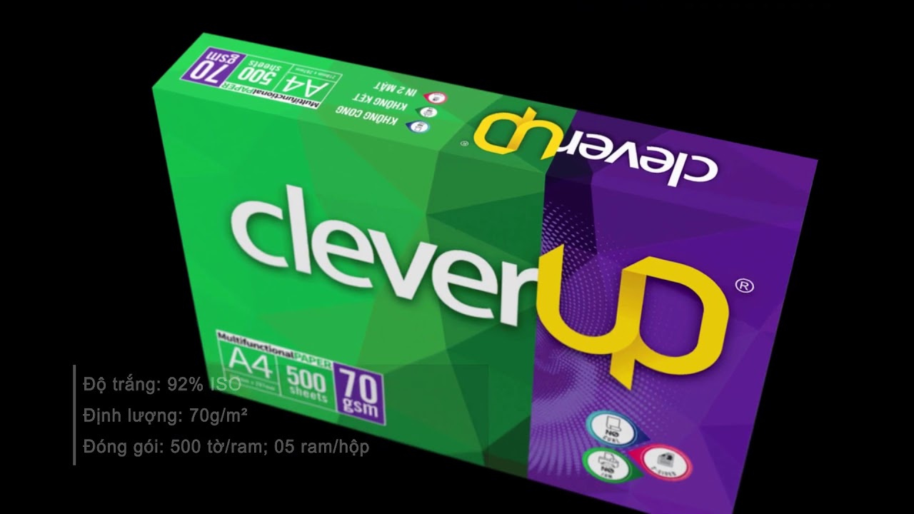 Giấy Clever Up A4 70gsm - YouTube