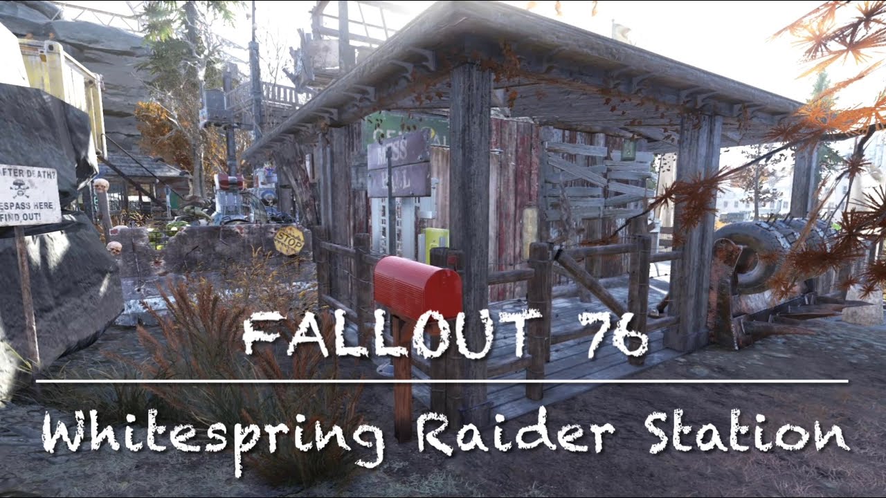 FALLOUT 76 immersive CAMP - Whitespring Raider Station - YouTube