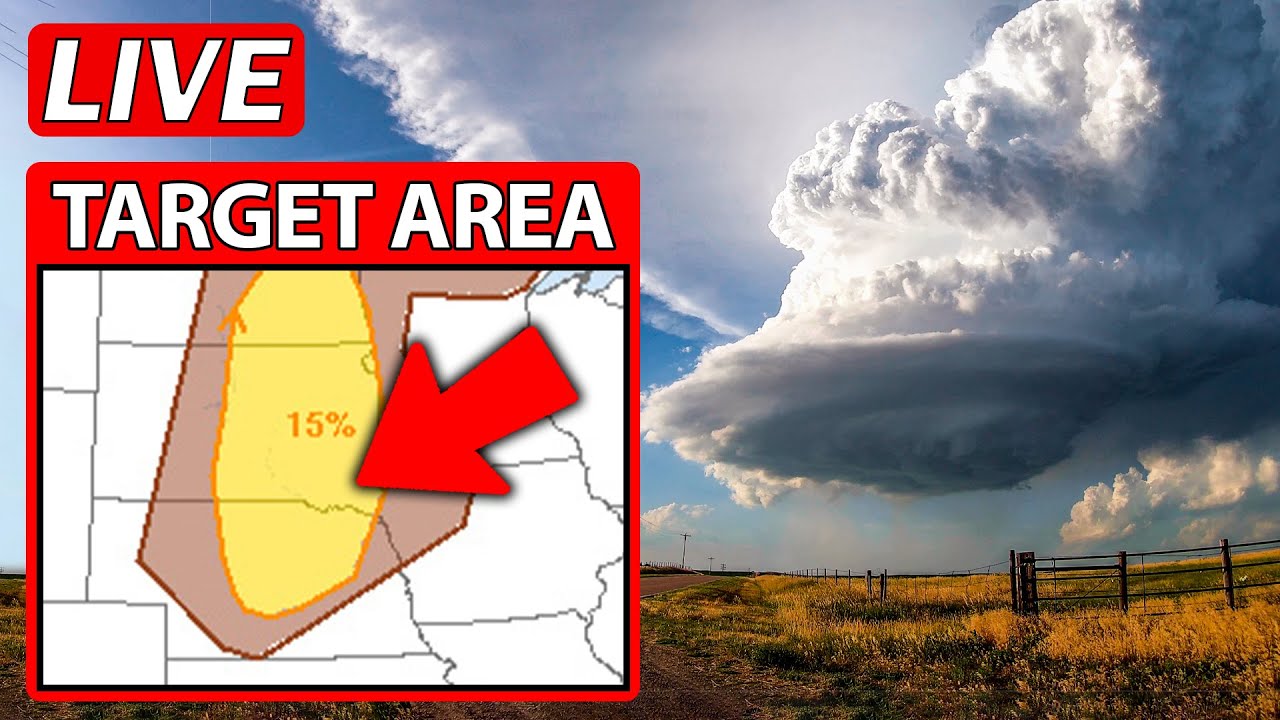 LIVE Storm Chaser - Explosive Supercell Development In South Dakota ...