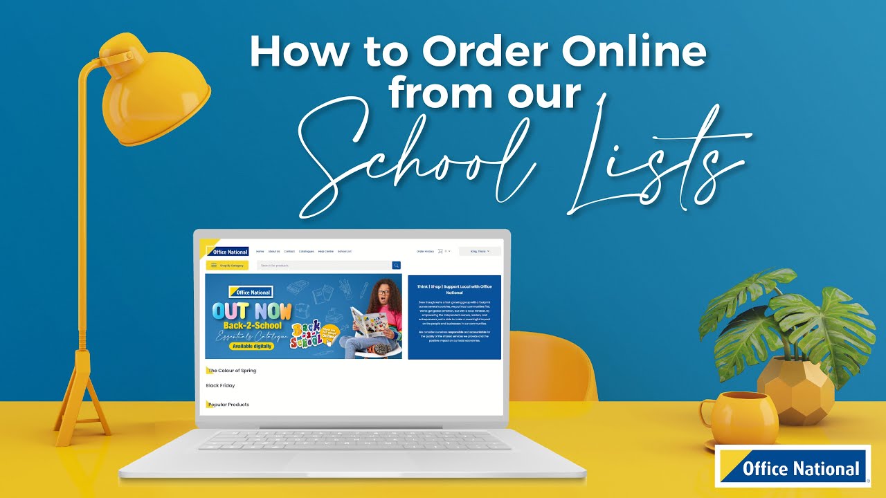 How to Order online from our School lists - YouTube