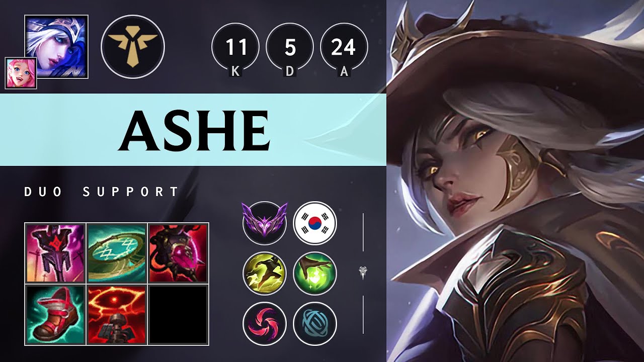 Ashe Support vs Alistar - KR Master Patch 25.20 - YouTube