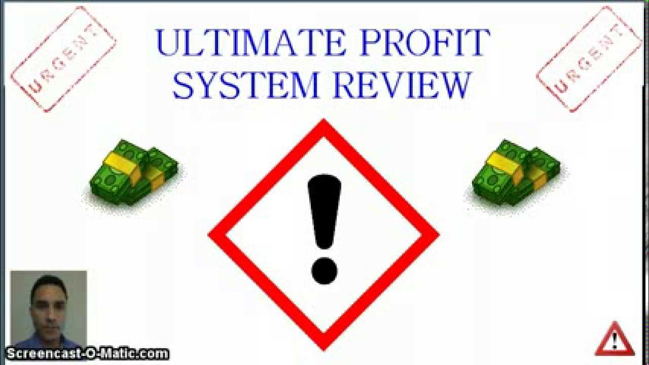 Ultimate Profit System Review - Should You Buy Ultimate Profit System ...