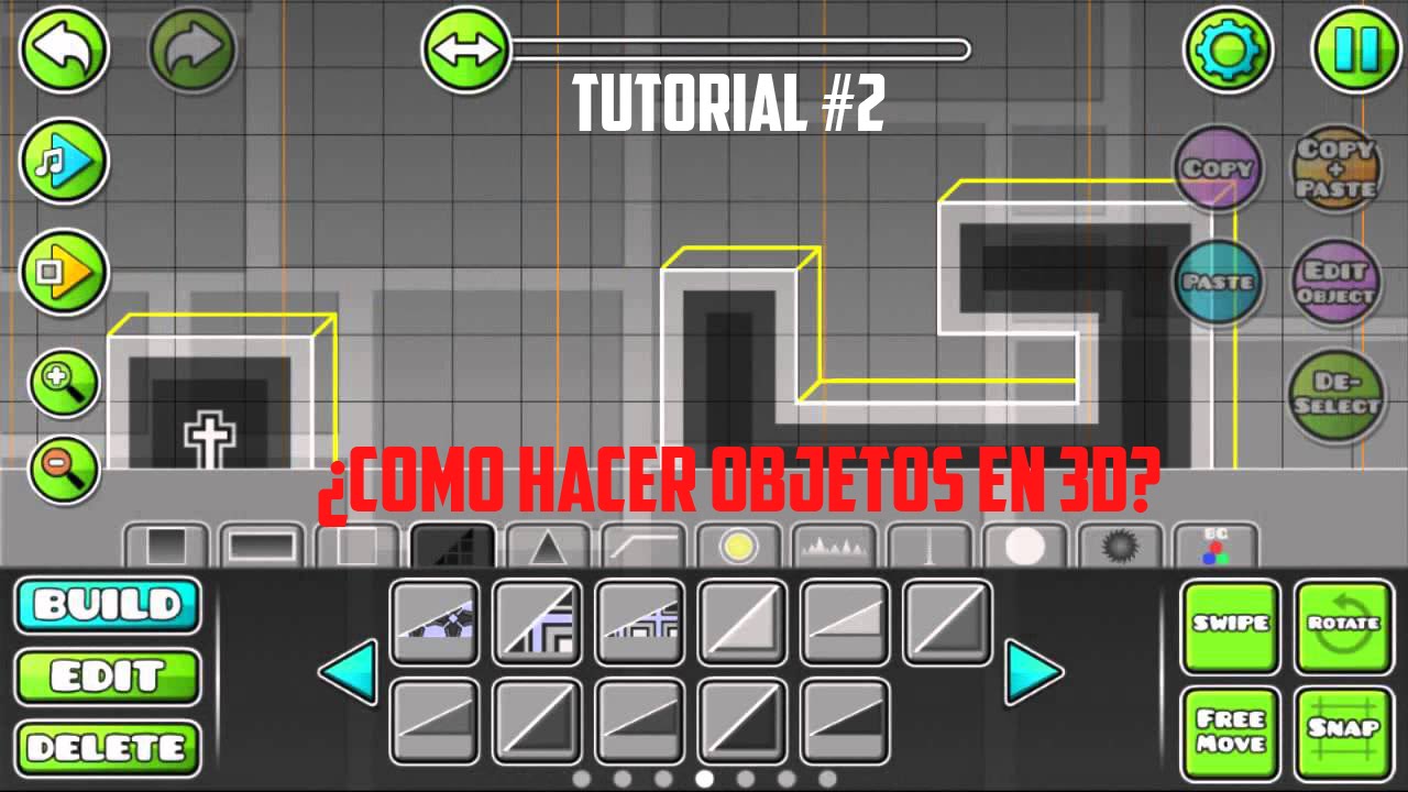 Geometry Dash - Tutorial #2 - ¿Cómo hacer objetos en 3D - YouTube