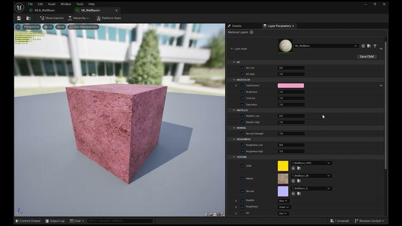 UE5 Texture Control ＆ Material Layer Blend - YouTube