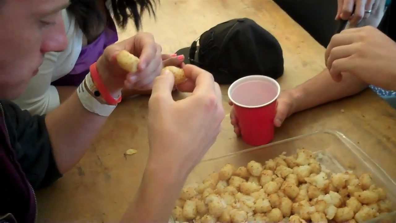 Tater Tot Eating Competition - YouTube
