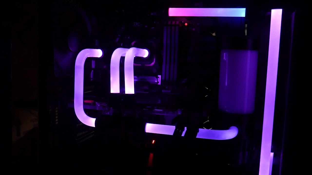 ArrRGB DAC Demo - TT RGB Fittings + Corsair iCUE - YouTube