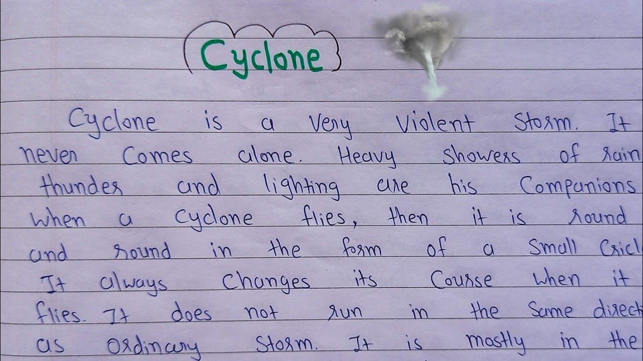 Cyclone essay in english | short essay on cyclone | Misbi study - YouTube