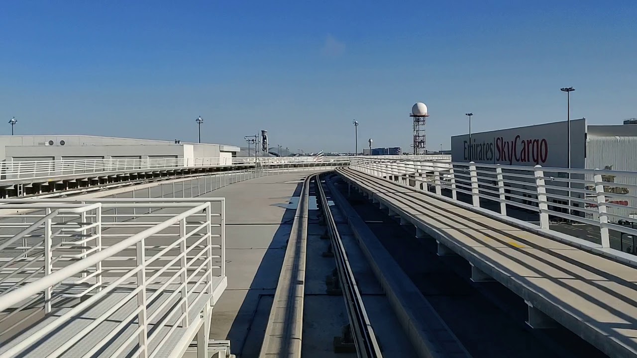 Dubai international airport Terminal Train ride HD - time lapse #dxb # ...