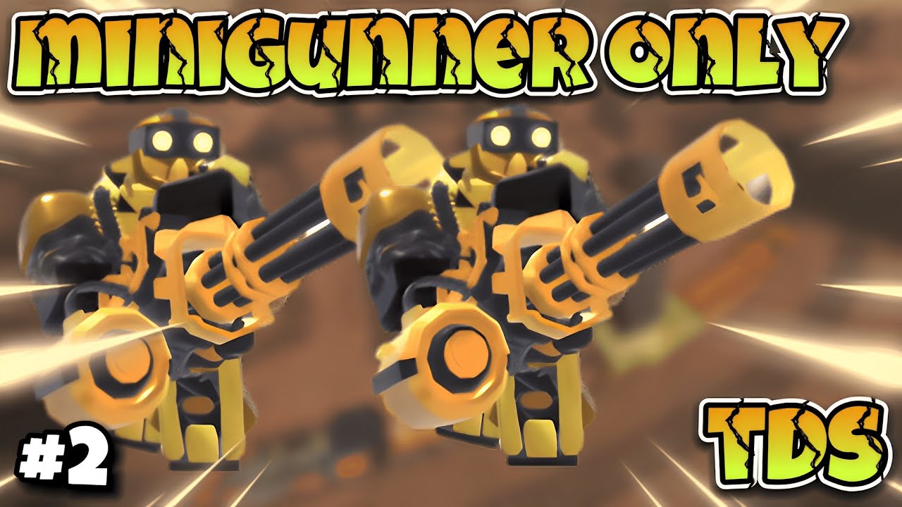 Minigunners Only In Tower Defense Simulator 🌋😳 | Roblox TDS [With ...
