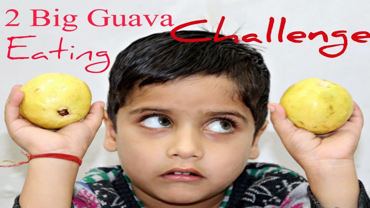 Guava Challenge-Amrud Challenge-kids Eating Challenge-Kids Challenge ...