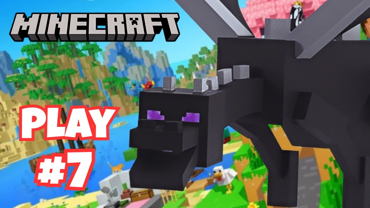Minecraft: Ender Dragon Battle (Part 7) - Gameplay Walkthrough!! [4K ...