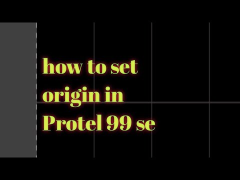 How to set origin in Protel 99Se - YouTube
