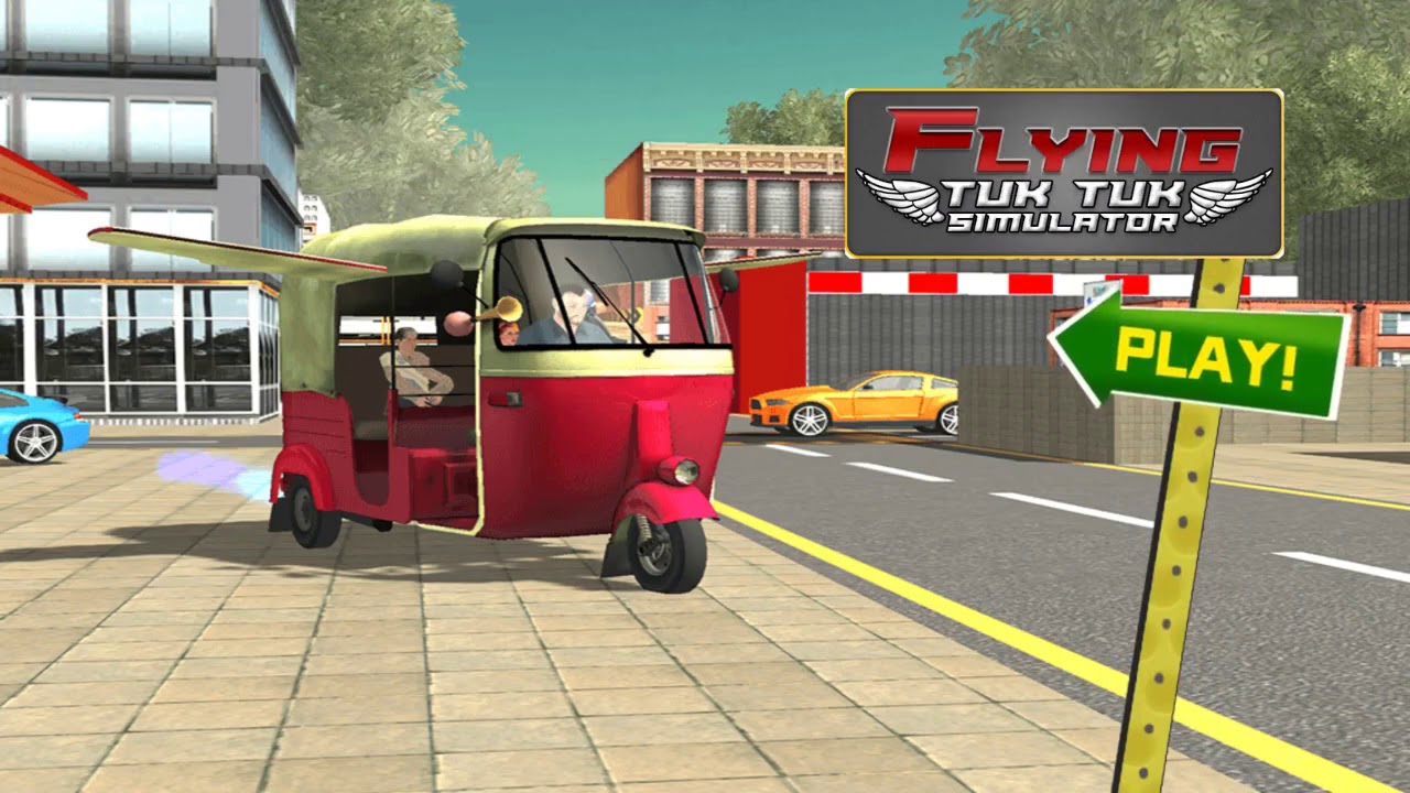 Auto Rickshaw Driving Tuk Tuk games for kids Flying Rickshaw 2017 - YouTube