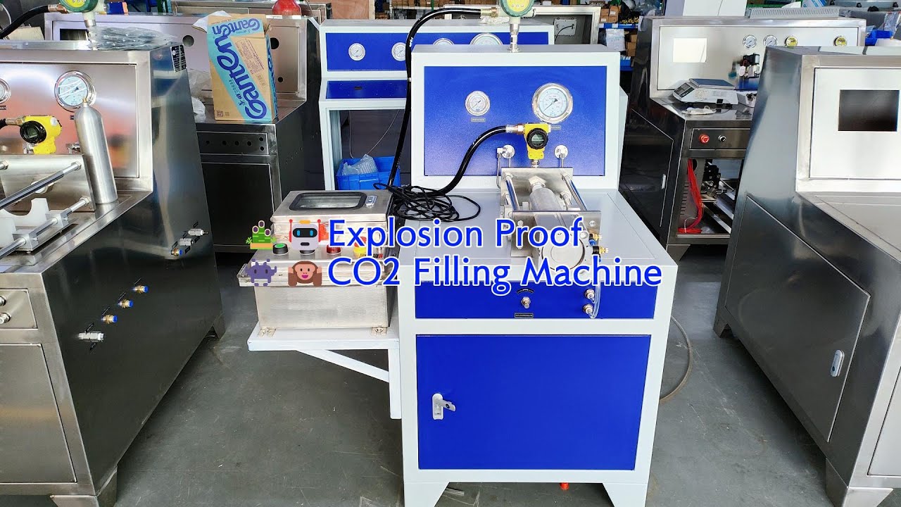 Suncenter Explosion Proof CO2 Filling Machine - YouTube