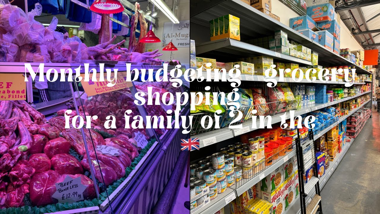 Monthly budgeting + grocery shopping for a family of 2 in the 🇬🇧 - YouTube