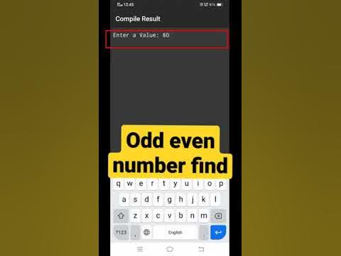 find odd and even number || C Programming language for beginners ...