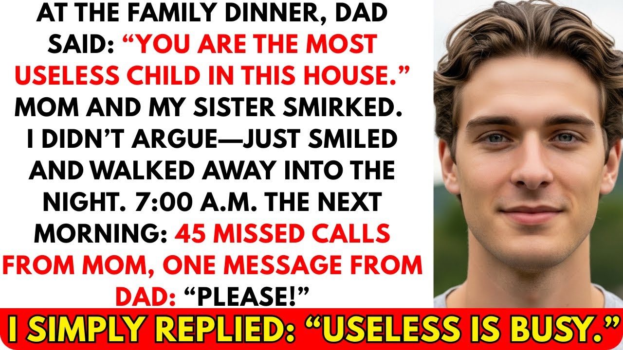 My Parents Burst Out During The Family Meal, “You’re The Most Useless ...