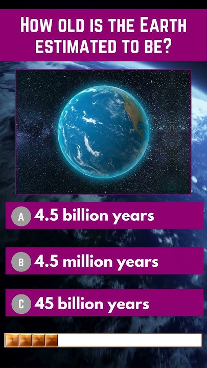 Can you guess the age of the Earth? | General Knowledge Quiz - YouTube