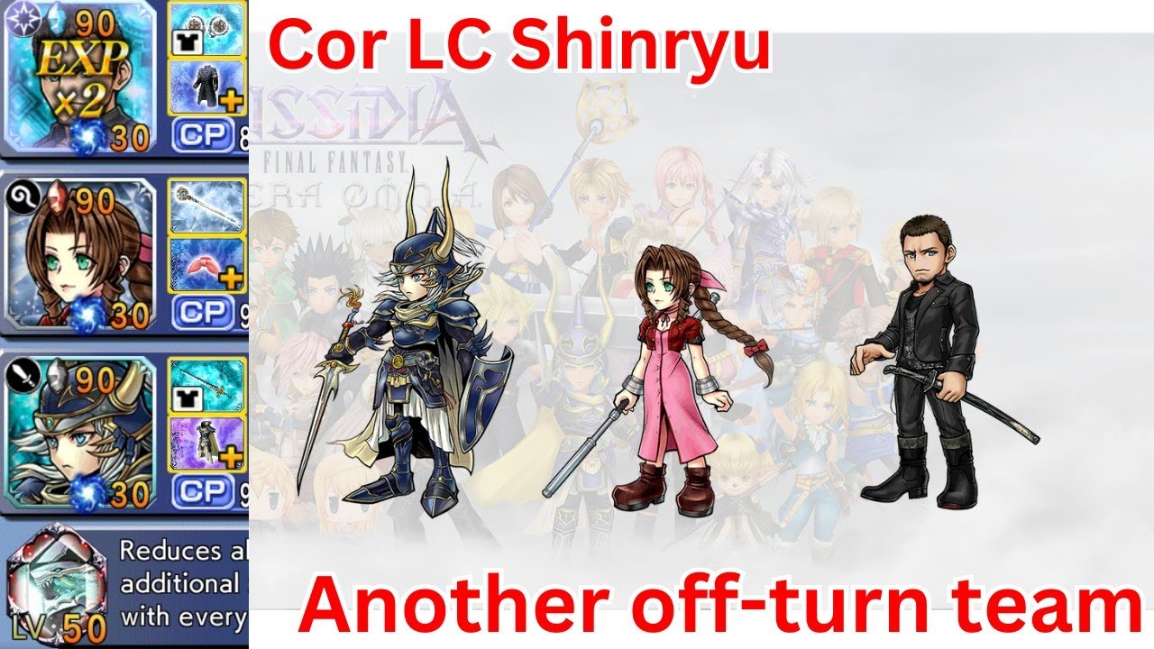 Another off turn and tanky team against Cor LD Shinryu DFFOO - YouTube