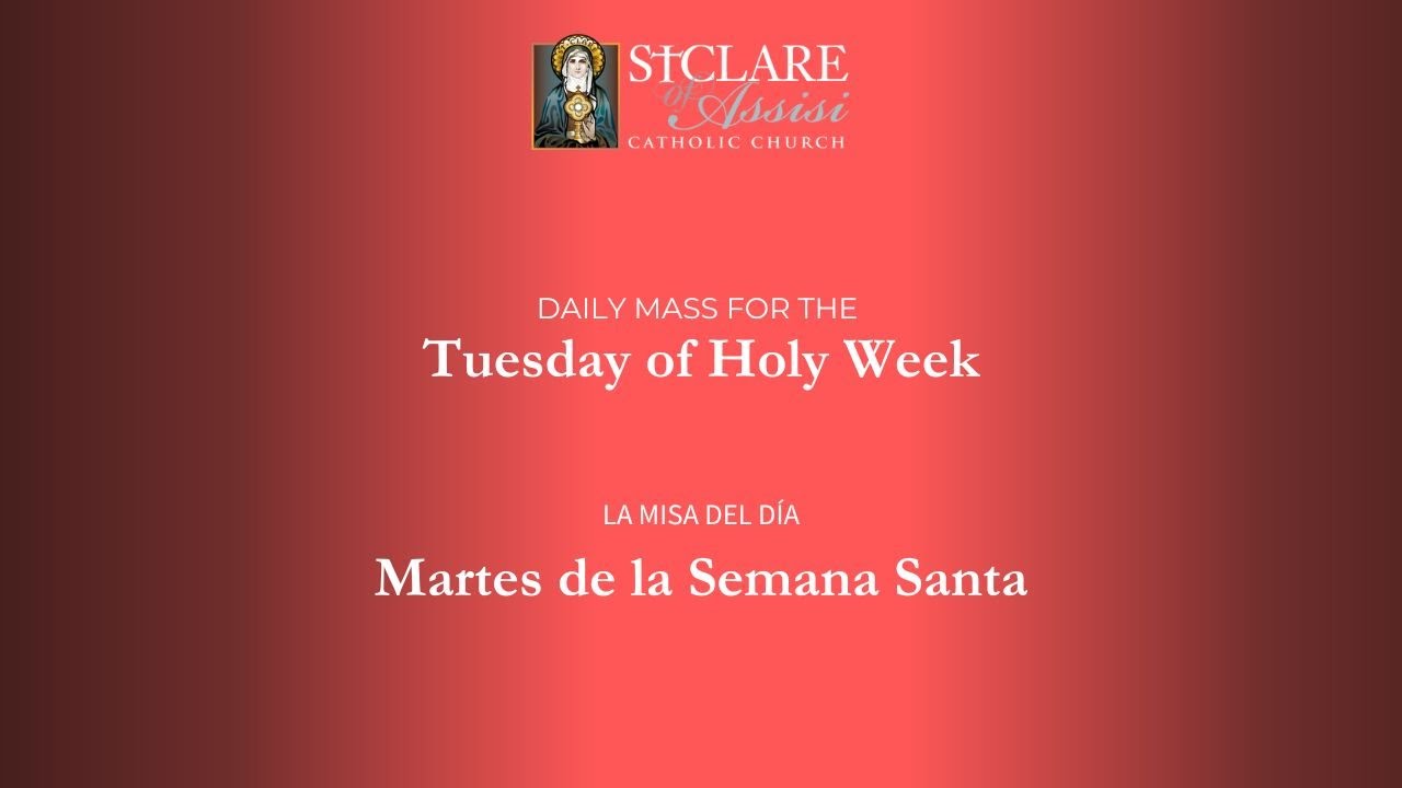 March 26, 2024, Tuesday of Holy Week (Fr. Tim’s Homily) - YouTube