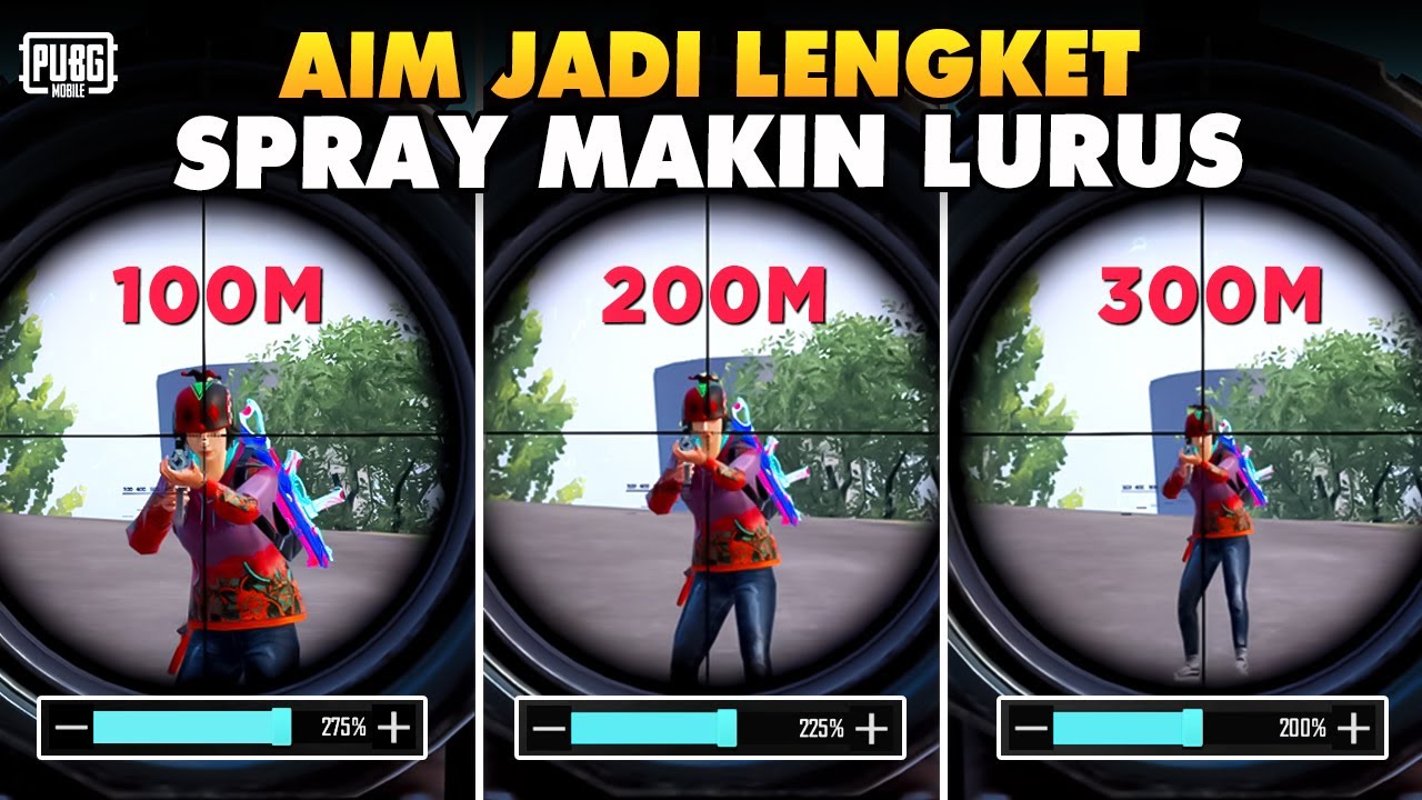 CARA SPRAY LURUS PUBG MOBILE | CARA AIM LURUS PUBG MOBILE - YouTube