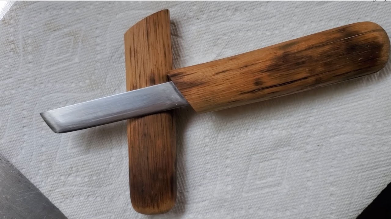Making A Hidden Tanto Knife From a File - YouTube