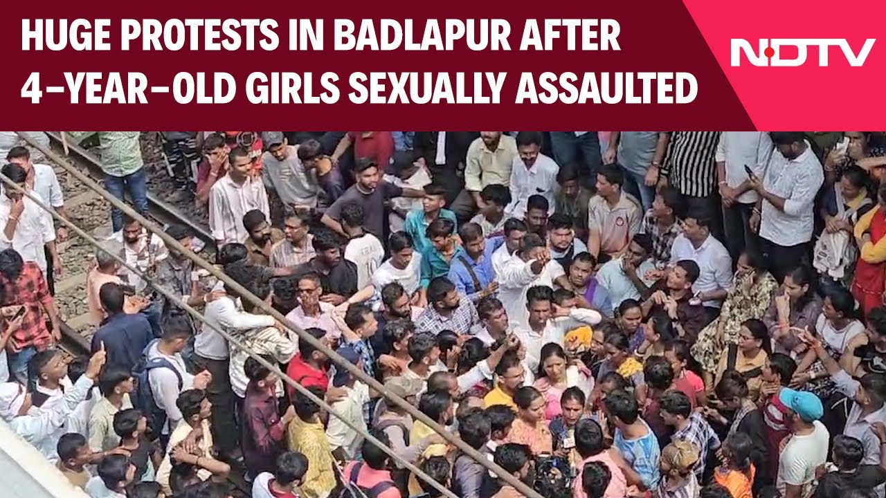 Badlapur News | Protests Erupt In Badlapur Over Sexual Assault; Mumbai ...