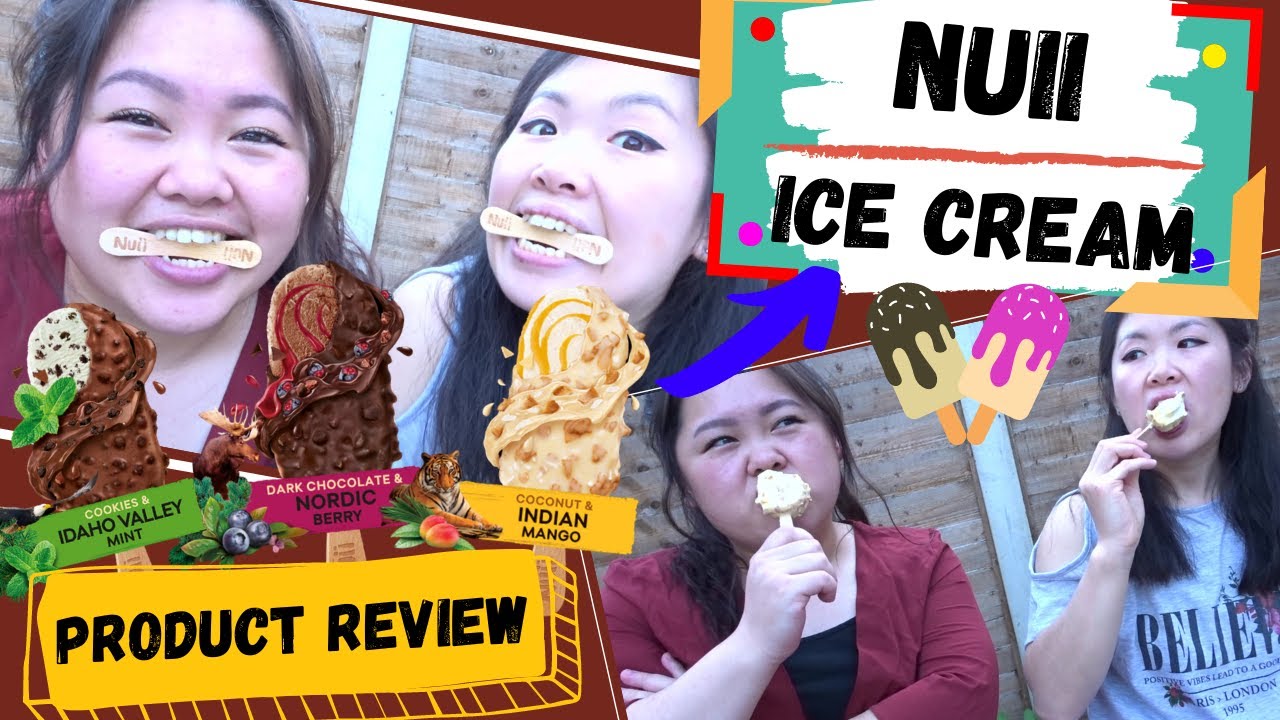 Nuii Ice Cream Product Review!🍦 Trying Coconut & Mango, Dark Chocolate ...