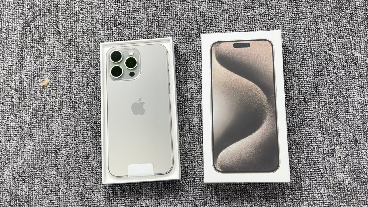 UNBOXING IPHONE 15 PROMAX NATURAL TITANIUM|REVIEW IPHONE 15 PROMAX ...