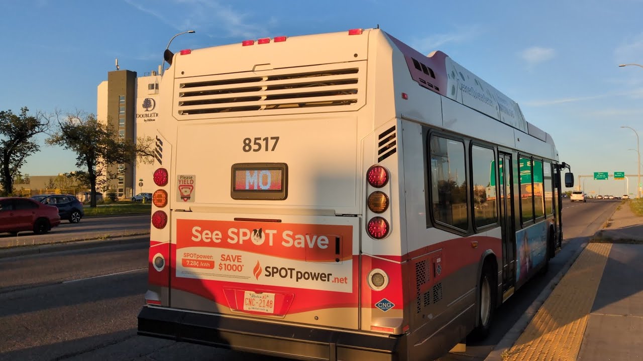 Calgary Transit 2022 CNG Nova LFS Bus #8517 On MO (Max Orange) 303 ...
