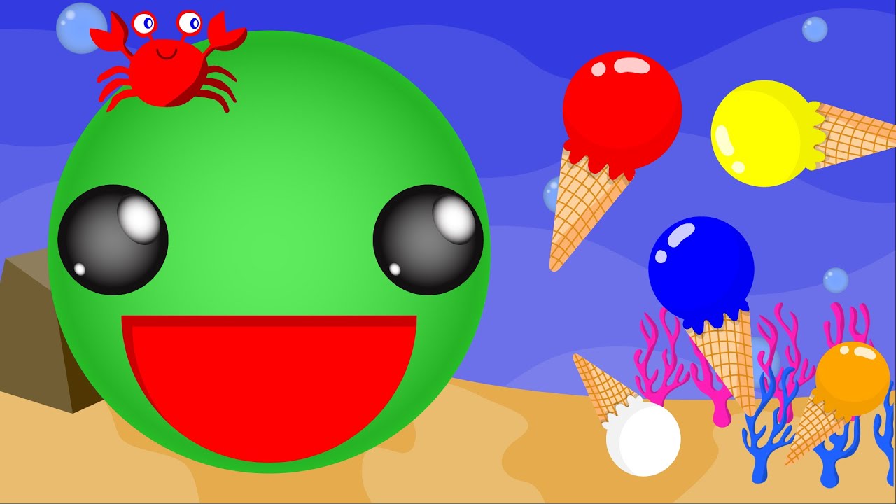 Learn Colors with Pacman. Eat the Icecream! - YouTube