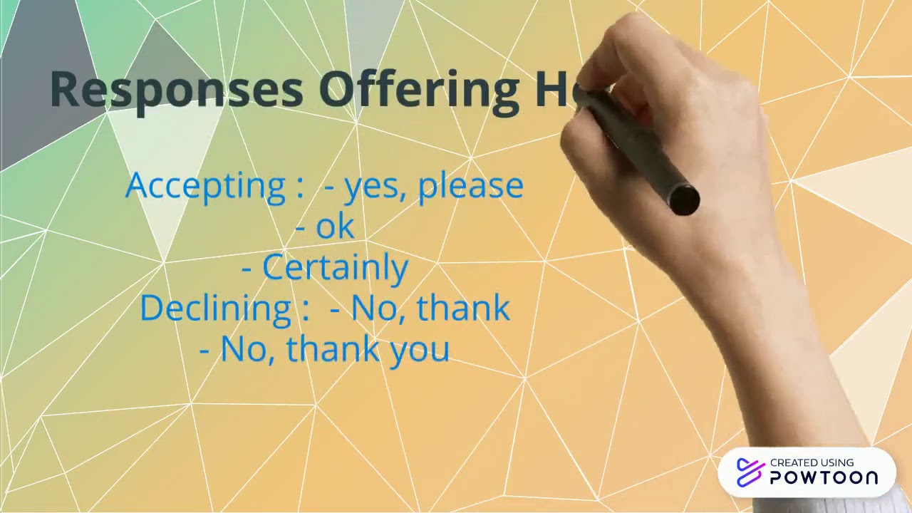 Powtoon 1 : Expression Offering Help - YouTube