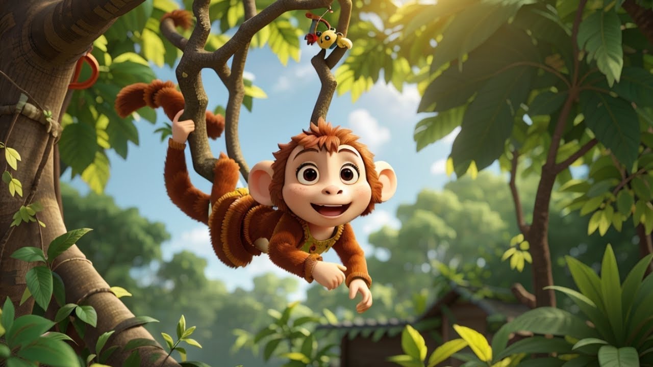 Boom cheeky cheeky baby monkey | CocoPikachu Nursery Rhymes & Kids ...