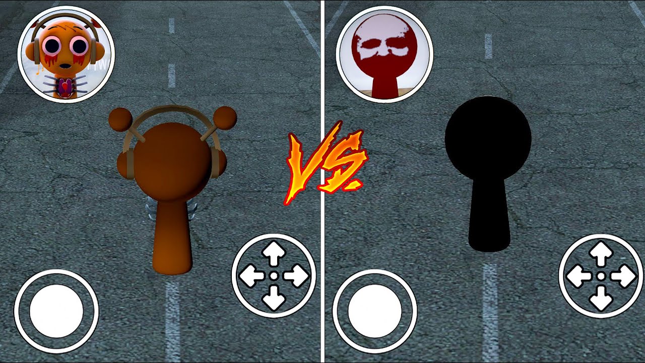 Playing as Horror Sprunki Oren vs Playing as Horror Sprunki Black in ...
