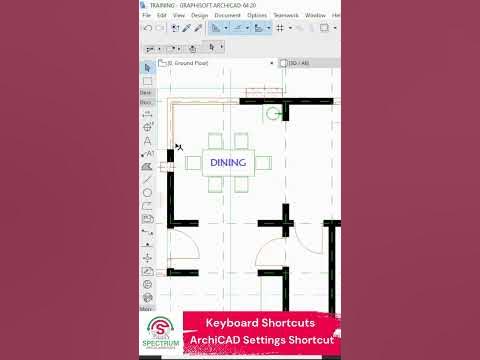 ArchiCAD Keyboard Shortcuts - How To Open Settings Using CTRL+T ...