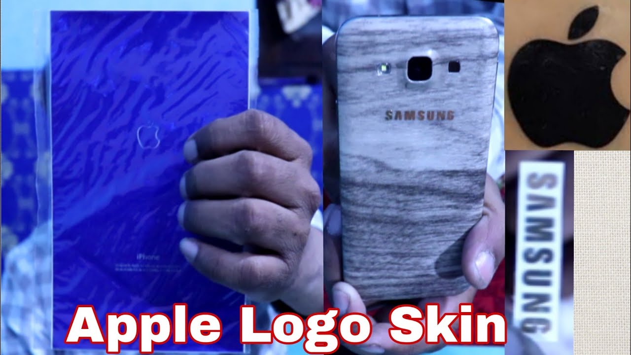 How To Apple Logo Lamination Skin MI Oppo Vivo Samsung Logo Skin - YouTube