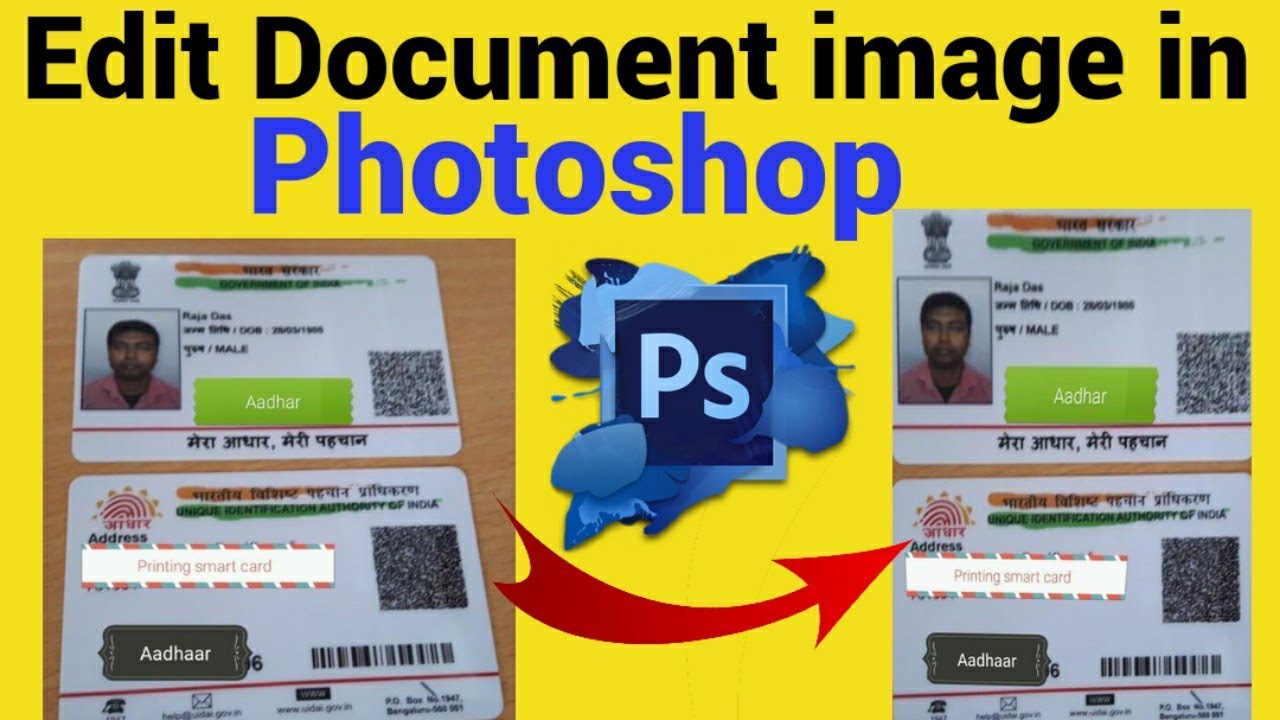 How To Adjust Document Photos In Photoshop | Photoshop Editing 2020 ...