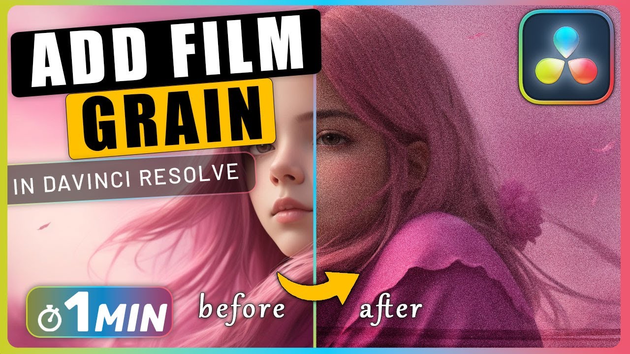 How to Add FILM GRAIN to Video in Davinci Resolve - YouTube