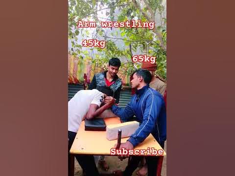 45kg vs 65kg #armwrestlin #armgame #armwerstling #armsport - YouTube