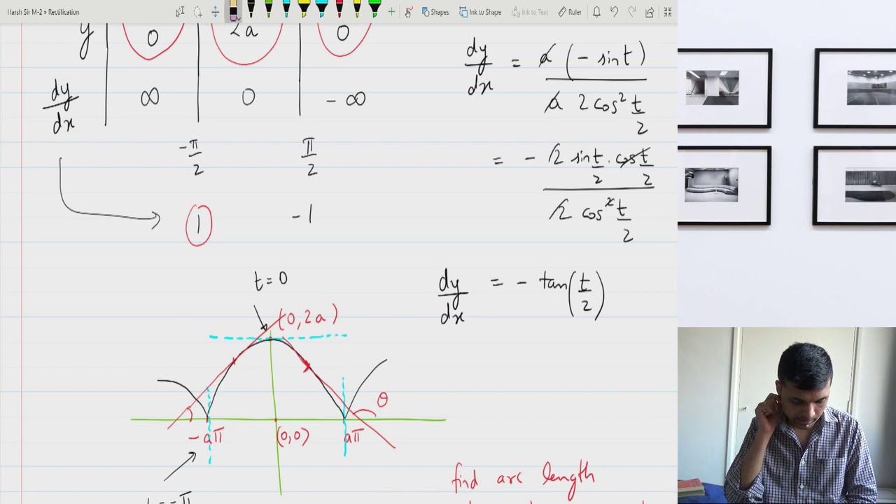 #8 - Engineering Mathematics by Harsh Mittal - Rectification | Parametric Form Part-4 | Cycloids ...