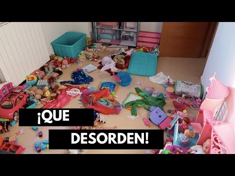 RECOGIENDO UN CUARTO MUY DESORDENADO | TRANSFORMACIÓN ACELERADA DE HABITACIÓN