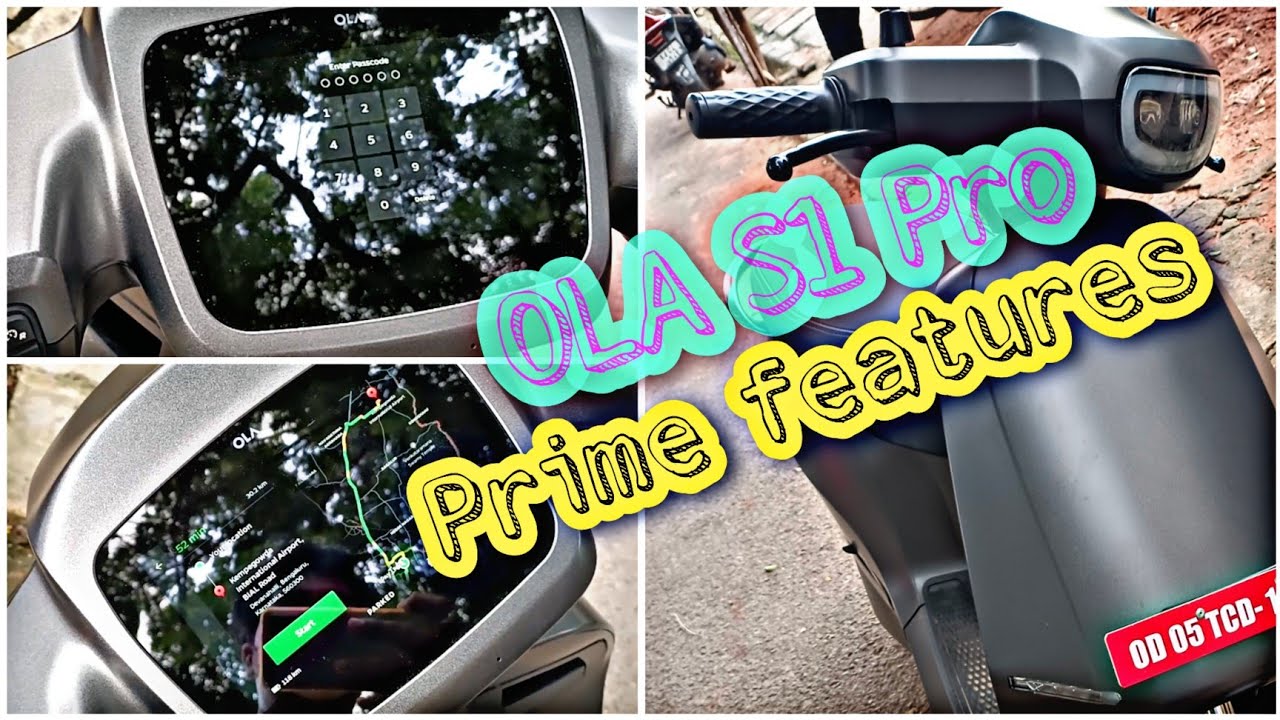 OLA S1 Pro Move OS2 TFT Touchscreen Instrument Prime Features | Play ...