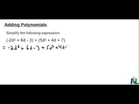 Adding Polynomials Horizontally - YouTube