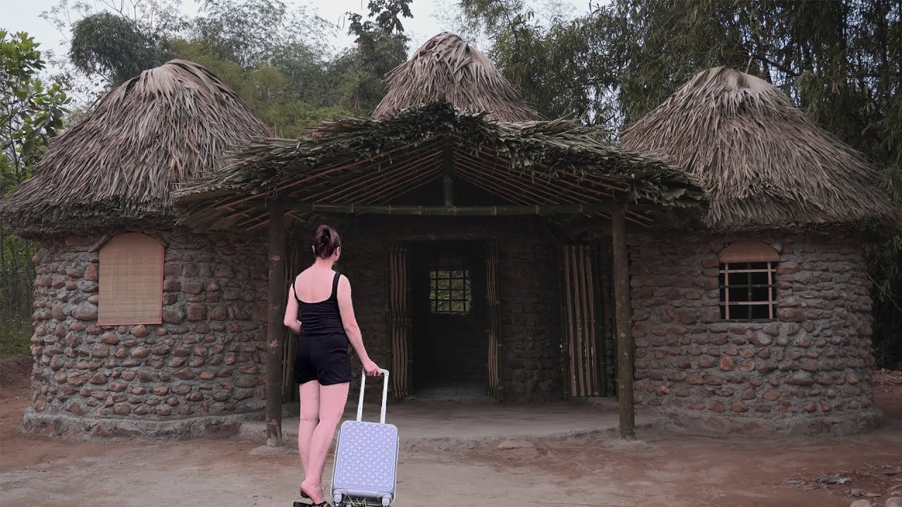 60 Days To Alone Building A Solid House With Many Stone /from Start To ...