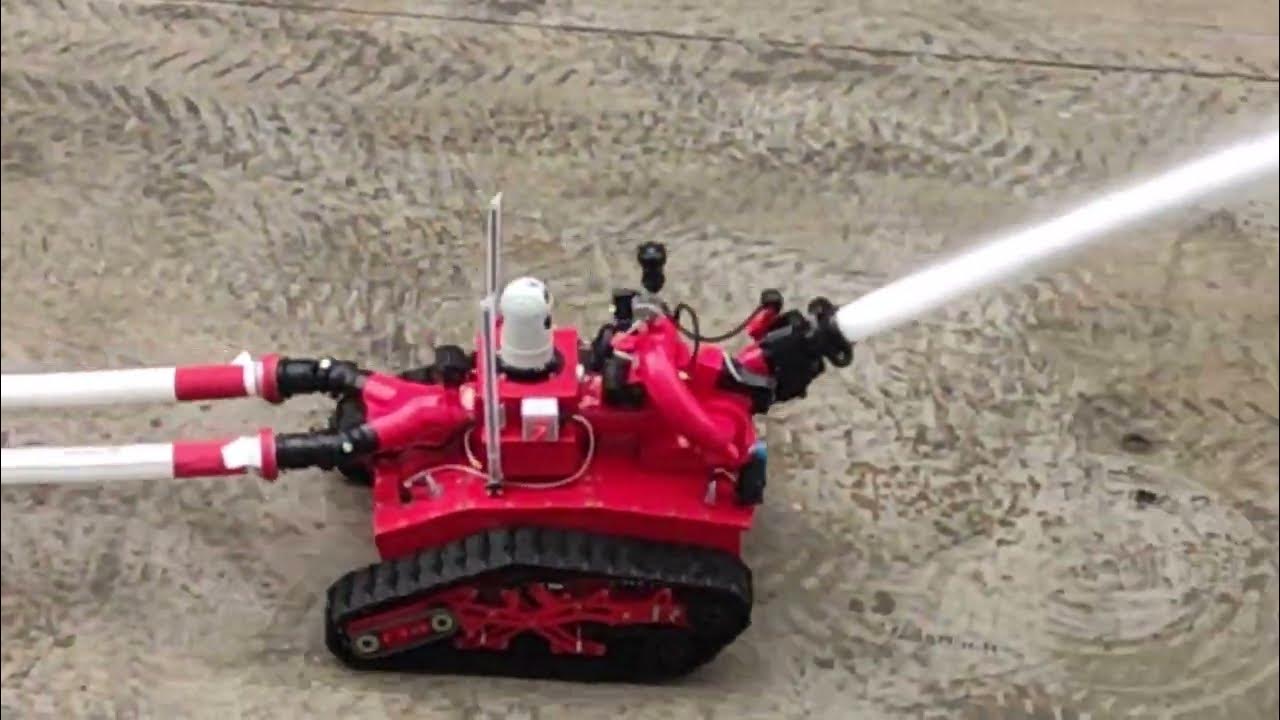 How fire fighting robots help firefighters extinguish fires? - YouTube